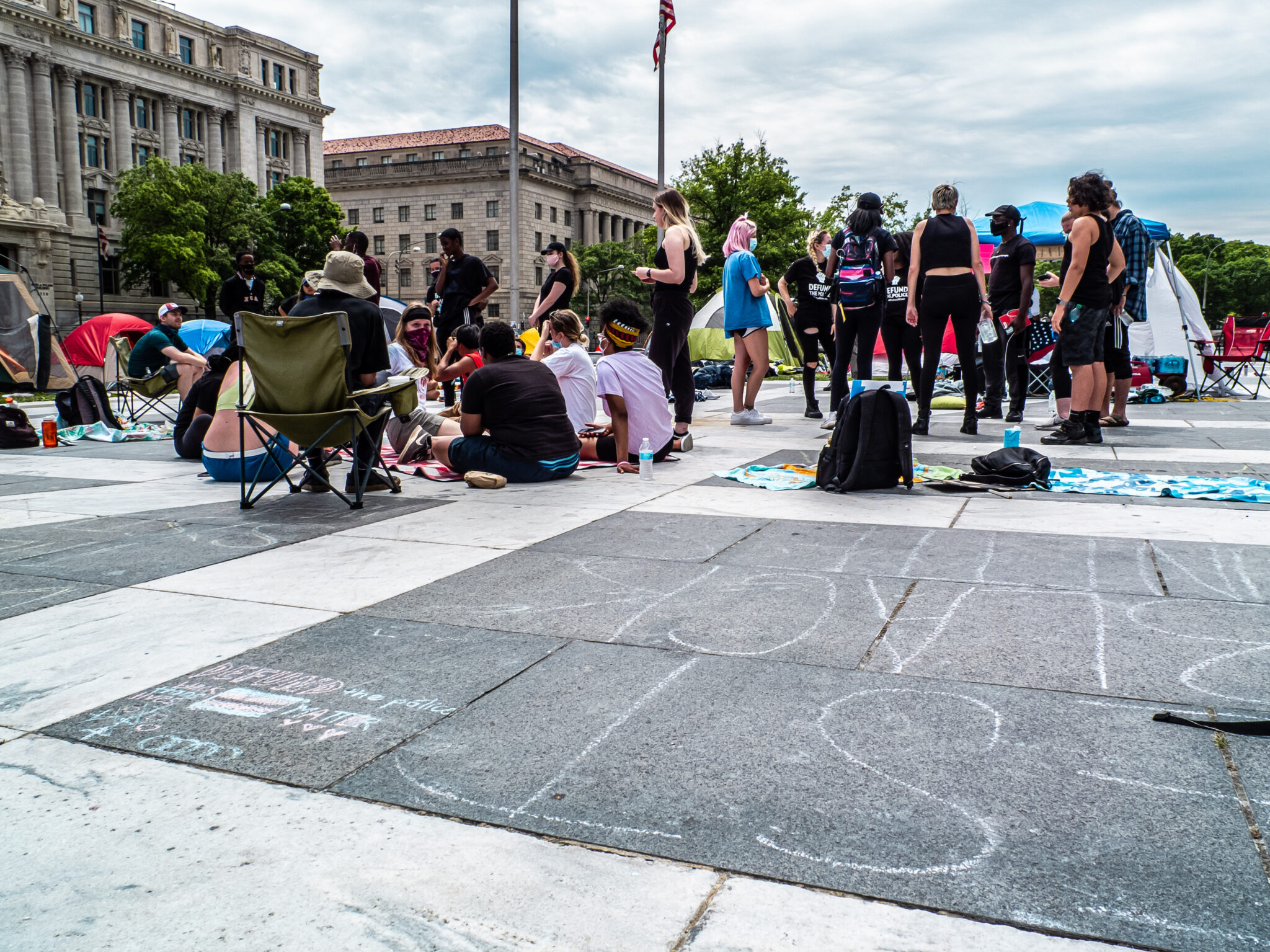 2-day sit-in across from the Wilson Building protests DC police budget ...