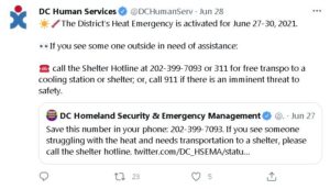 Cooling options limited in DC during summer heat emergency - Street ...