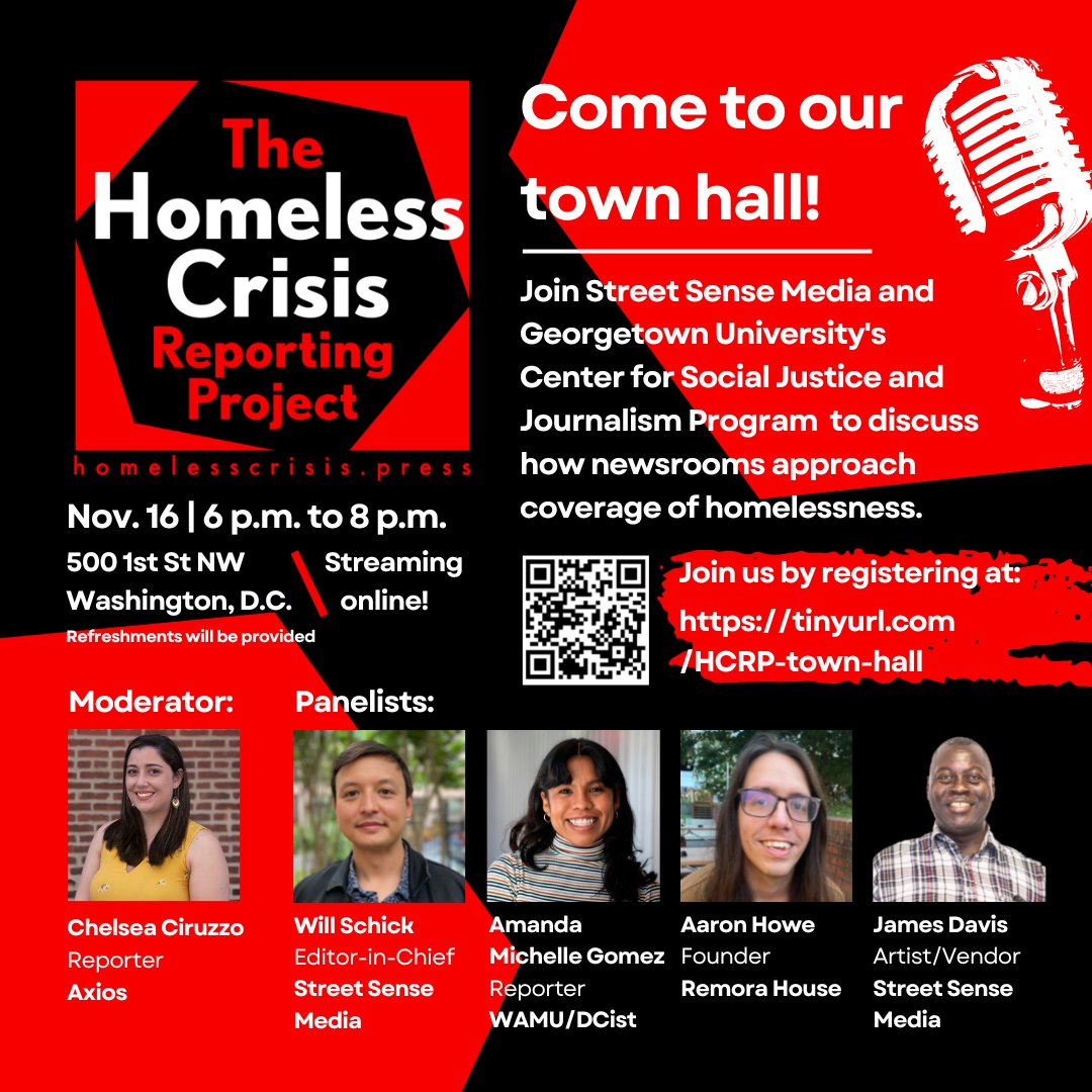 Homeless Crisis Reporting Project Town Hall - Street Sense Media